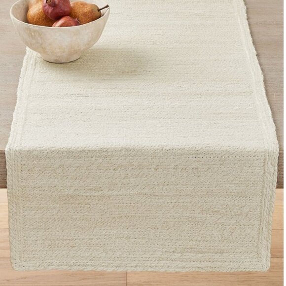 Pottery Barn | Dining | Pottery Barn Colton Ivory Jute Table Runner ...
